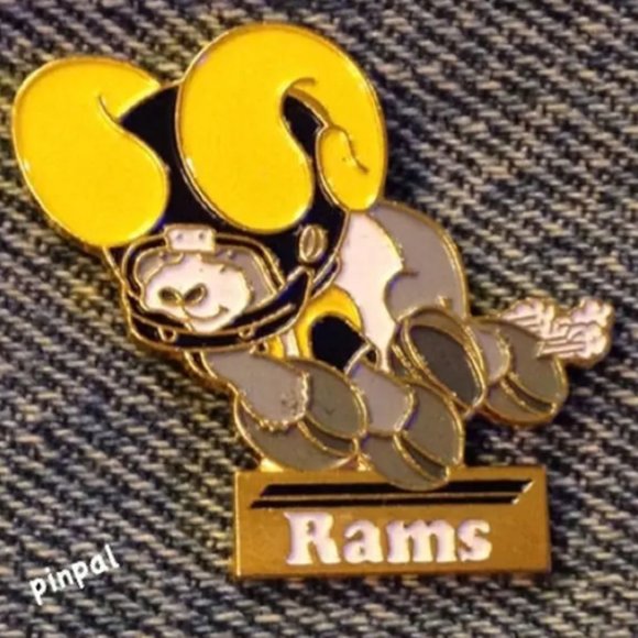 NFL | Accessories | Los Angeles Rams Nfl Huddles Pin Football 8s ...